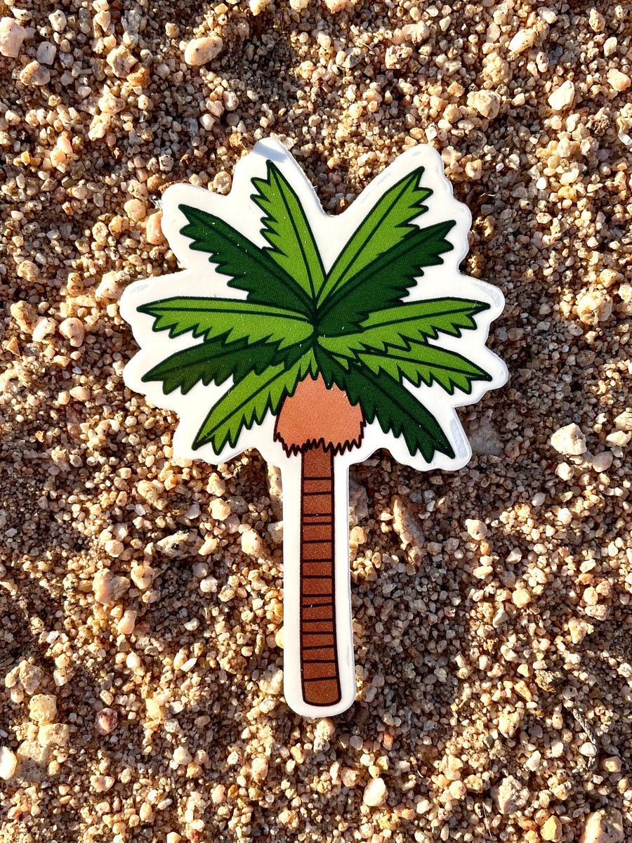 Palm Tree Clear Sticker – Opal Atlas