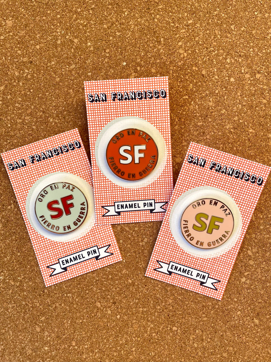 SF Enamel Pin – Opal Atlas